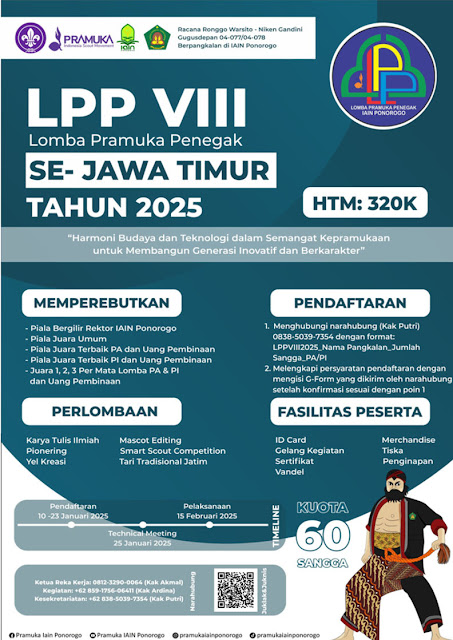 IAIN Ponorogo Siap Gelar Lomba Pramuka Penegak VIII Jawa Timur 2025 ...